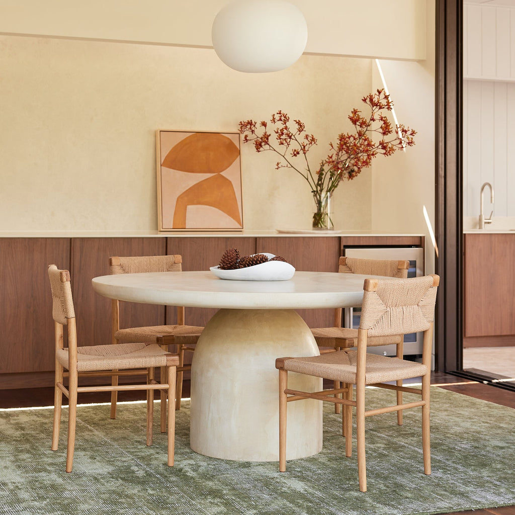 Nexus Round Dining Table – Micro Cement Finish | Bodhi Living
