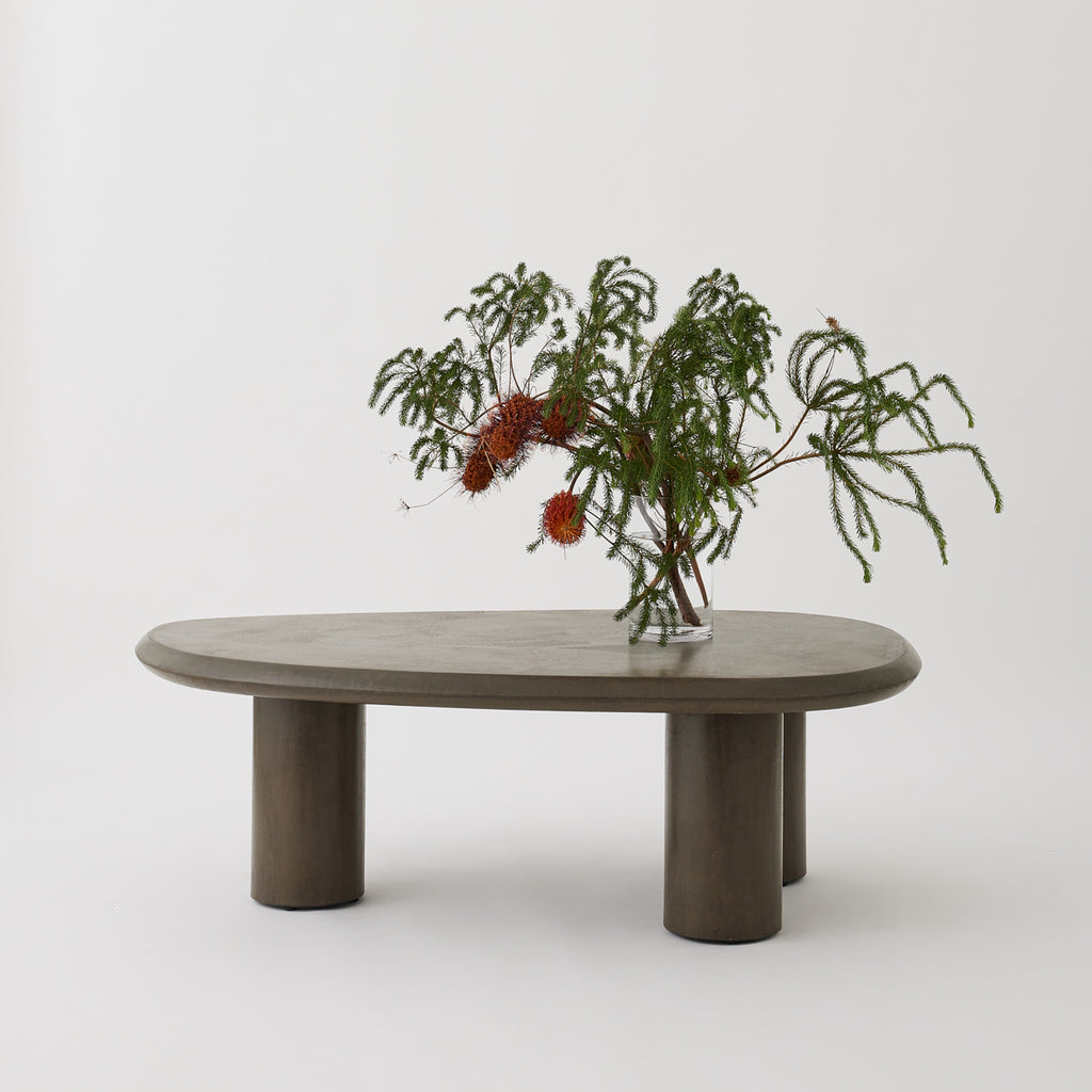 Bean Coffee Table – Organic-Shaped Micro Cement Table| Bodhi Living