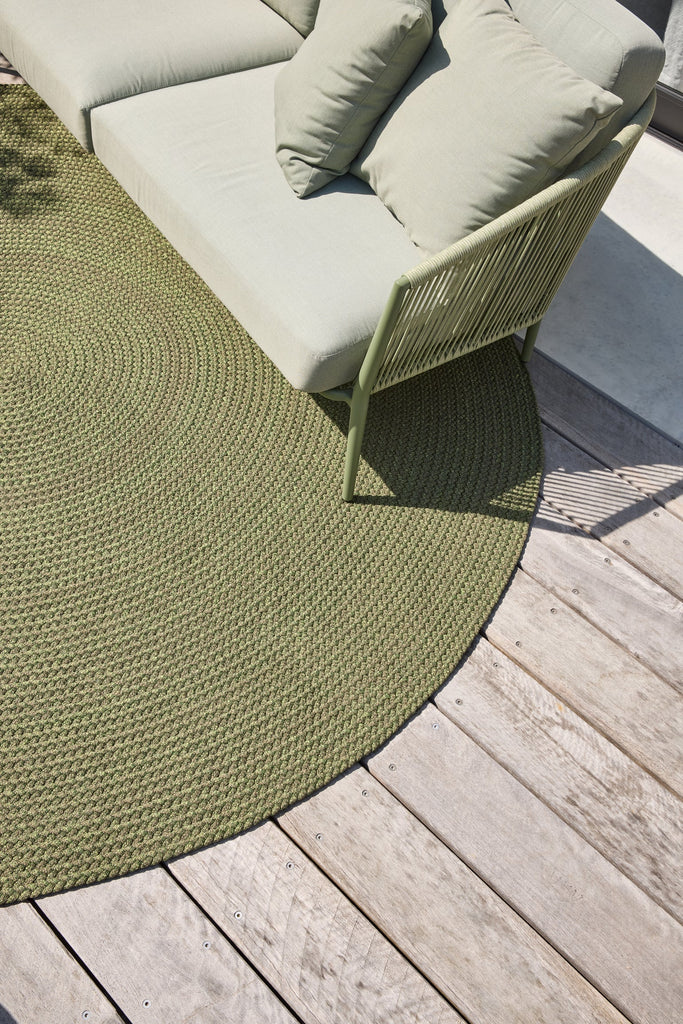 Seasons Stipple Moss Round Rug, Indoor/Outdoor – Bodhi Living